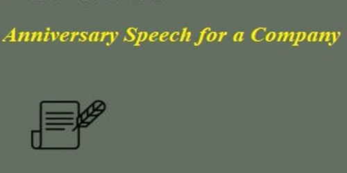 Job Anniversary Speech Sample Sulihaa