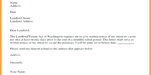 Sample Rental Termination Letter Format Assignment Point