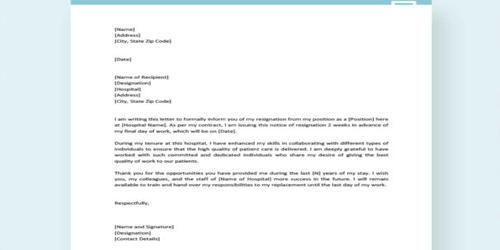 How To Write A Nursing Resignation Letter Sample Onvacationswall How To Write A Nursing Resignation Letter Sample Onvacationswall